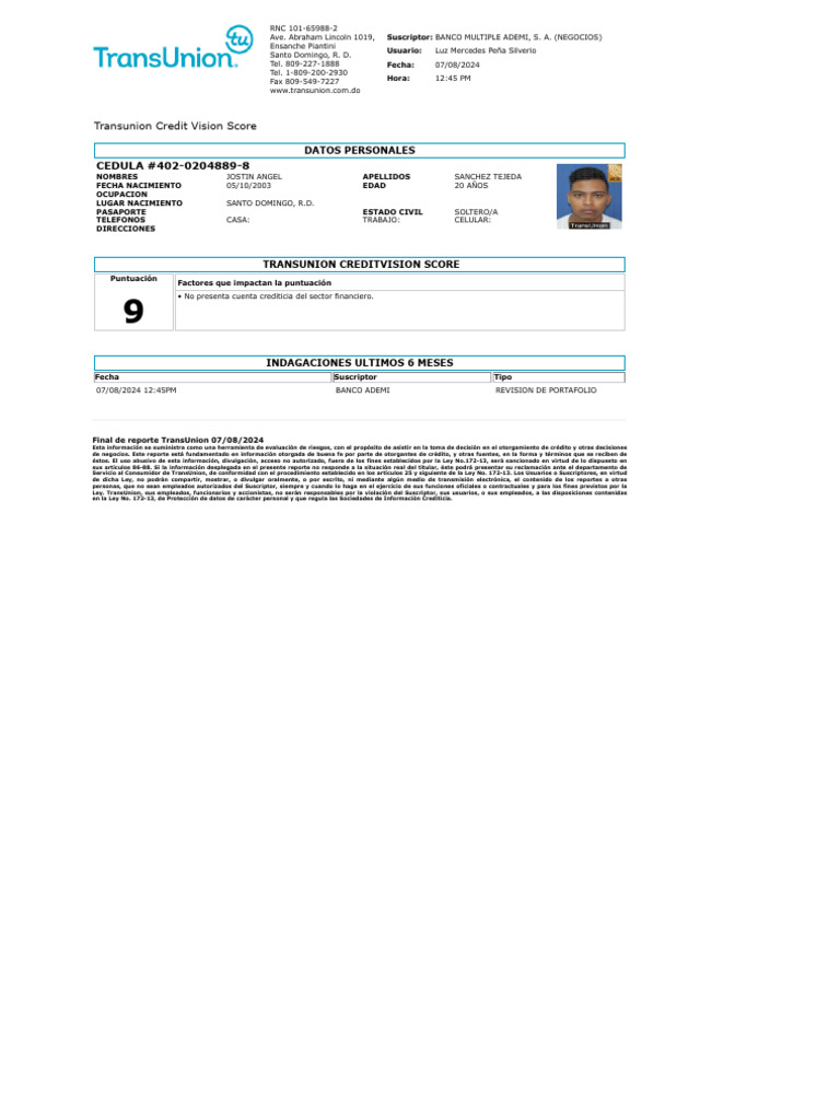 Jostin Sanchez Tejeda | PDF