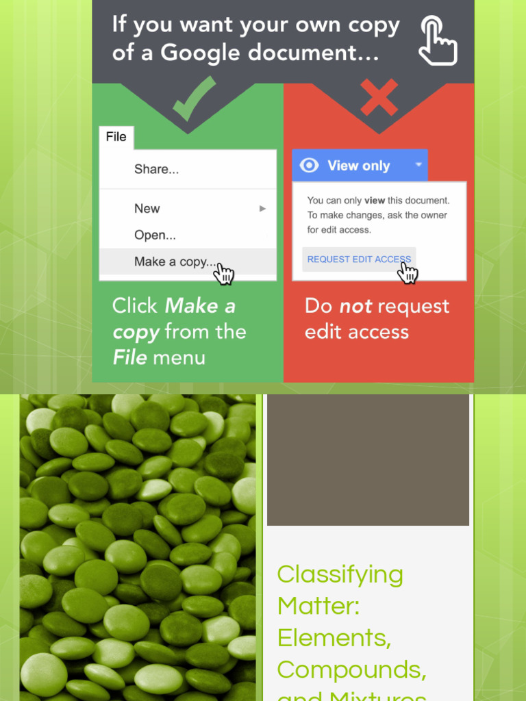 Elements, Compounds, & Mixtures Sorting Activity - Public | PDF