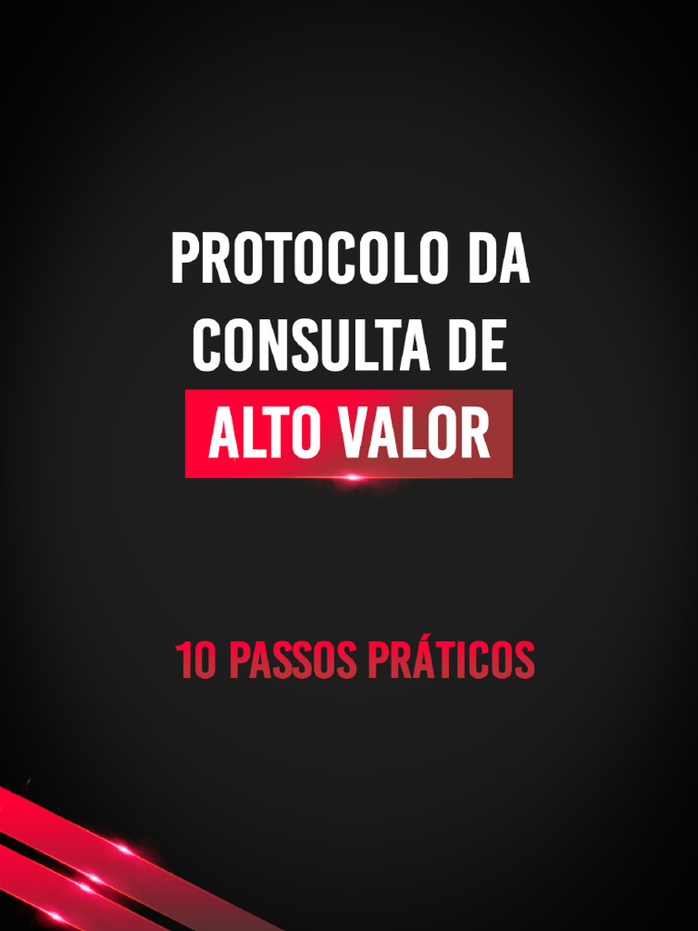 PÃ S, Protocolo Da Consulta de Alto Valor | PDF