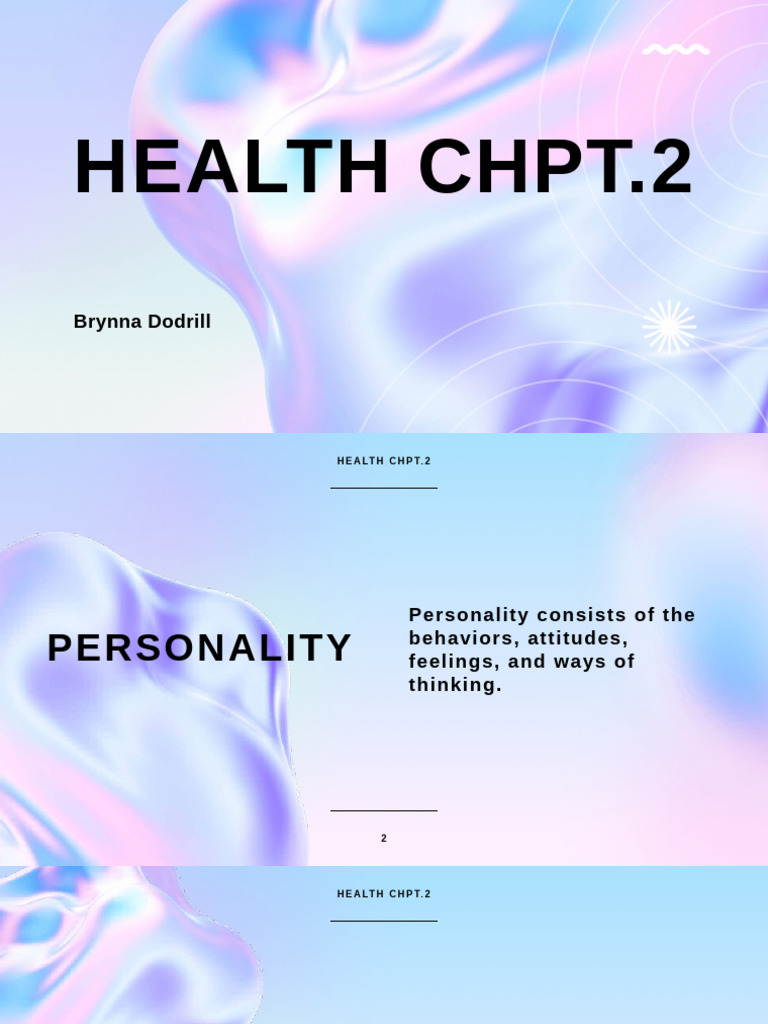 Health Chpt. 2 Presentation | PDF