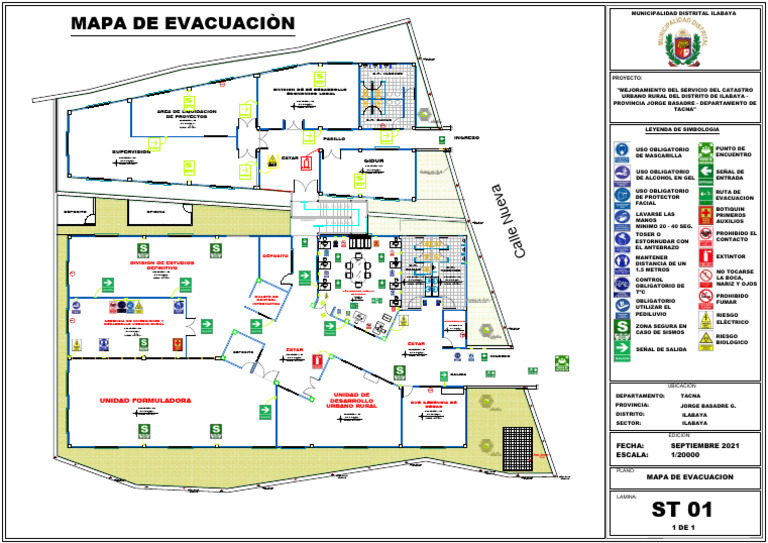 MAPA EVACUAC. CATASTRO - ILABAYA II-Layout2 | PDF