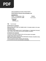 N4 Mathematics Test 1 Question Paper | PDF | Mathematics