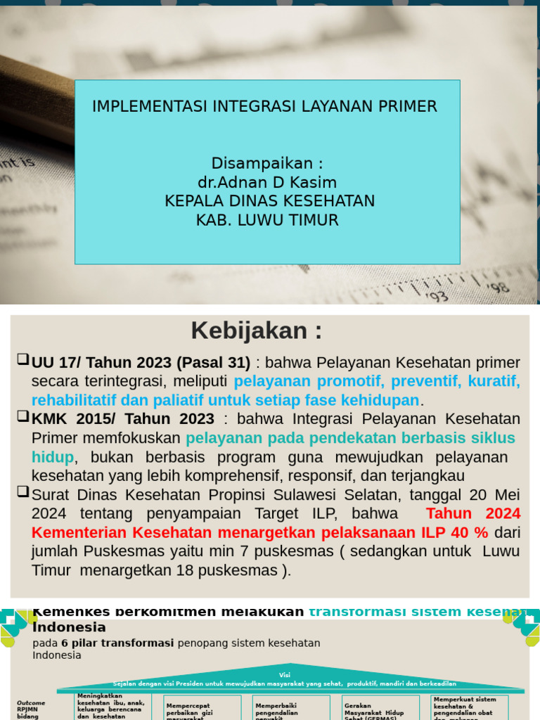Materi ILP Kadis DR Adnan | PDF