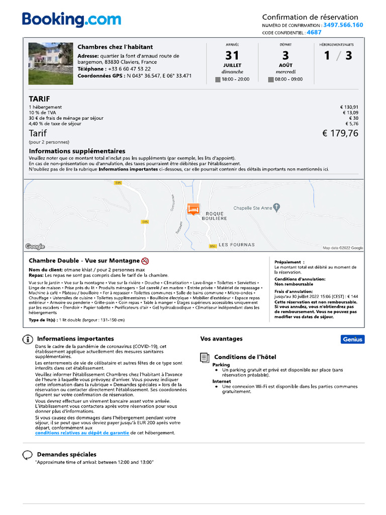 Booking | PDF