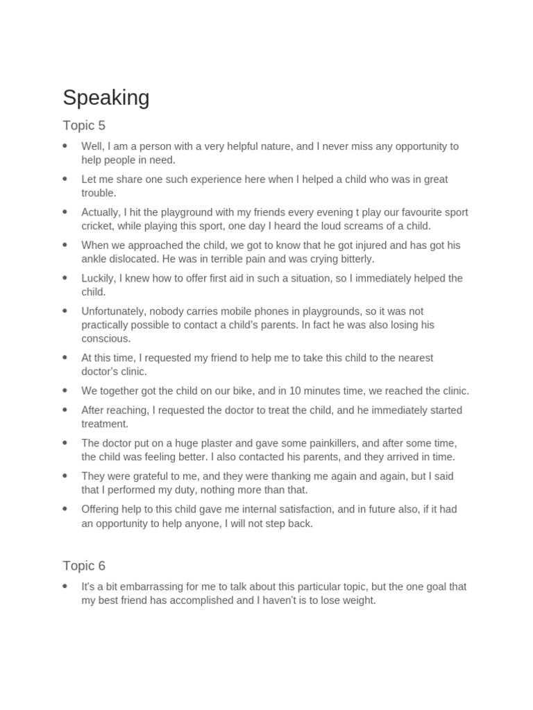 Speaking | PDF
