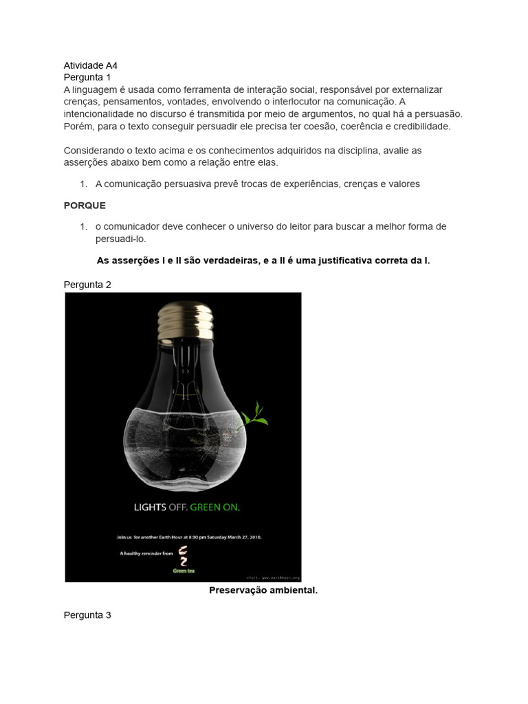 Atividade A4 | PDF