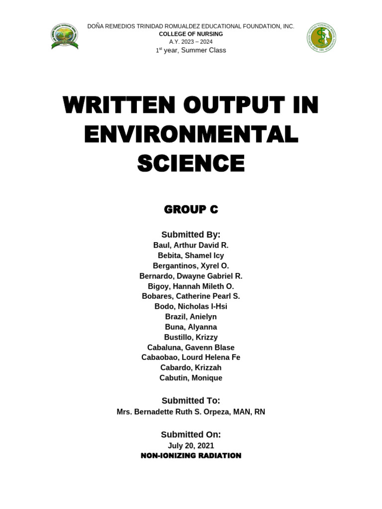 Written Output | PDF