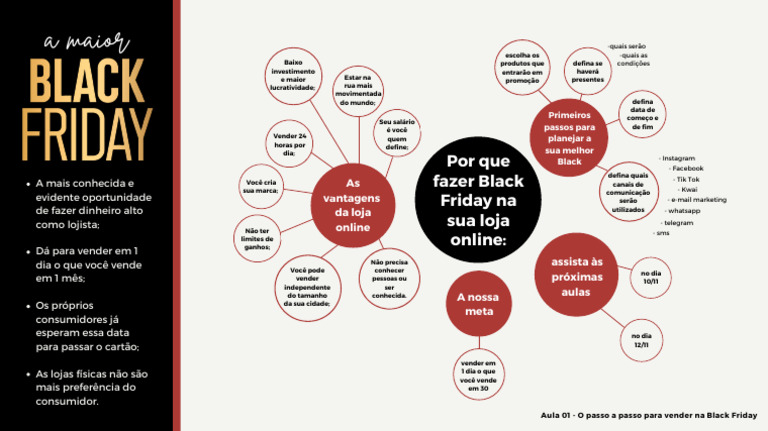 Resumo Aula 01 - O Passo A Passo para Vender Na Black Friday | PDF