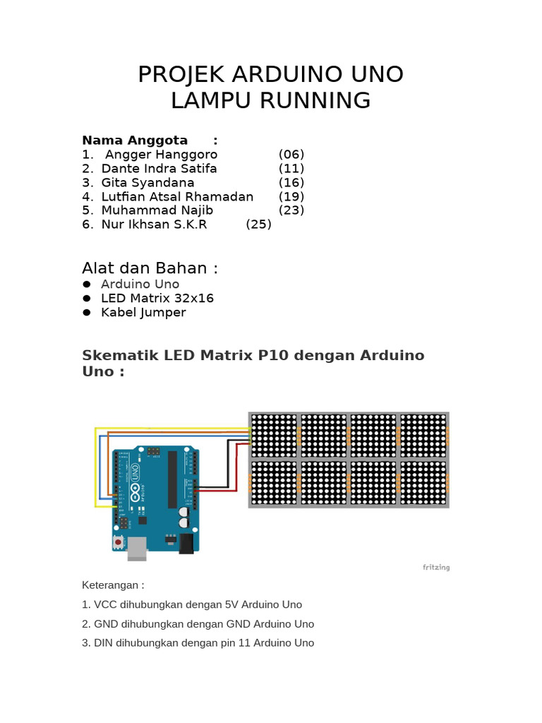 Projek Arduino Uno Kelompok Lampu | PDF