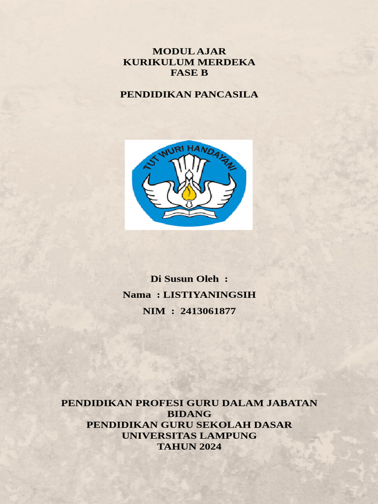 Modul Ajar Ukin Tahun 2024 | PDF