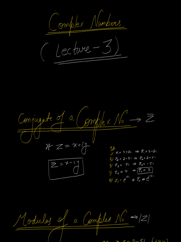 3 Complex Number | PDF