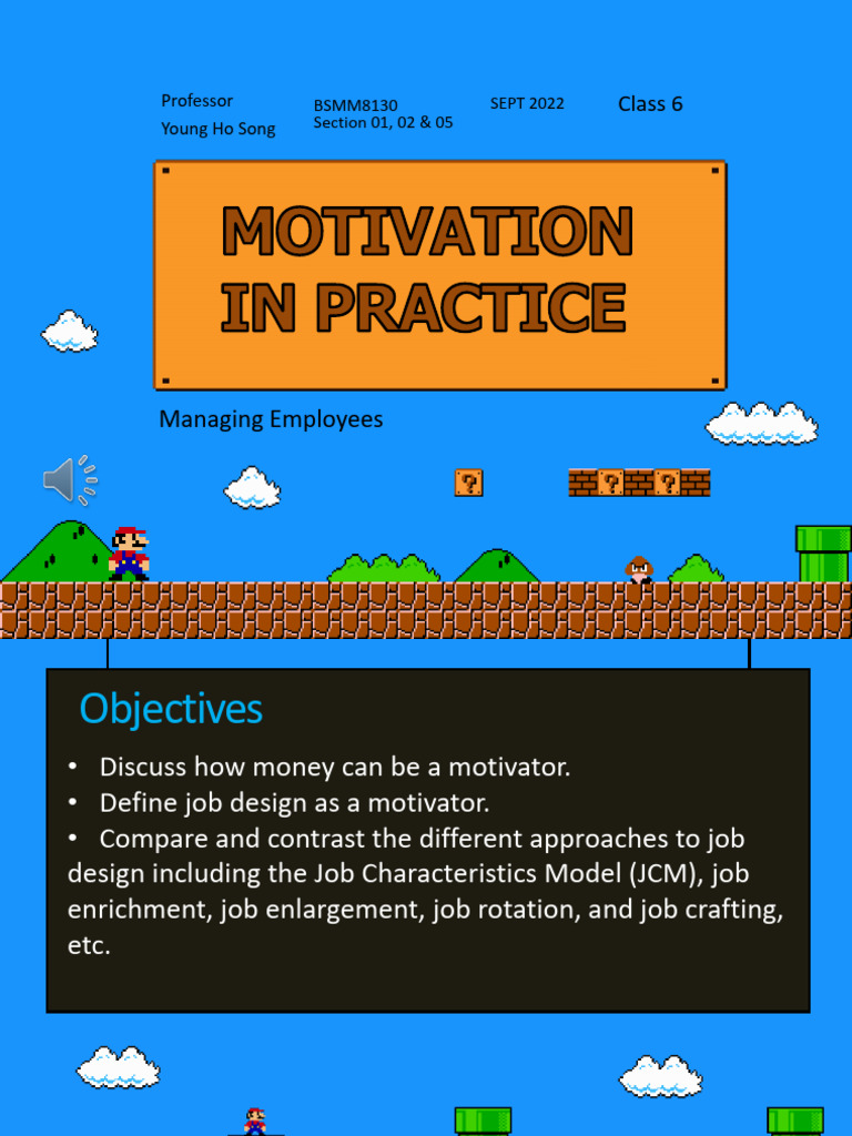 Class 6. Motivation in Practice | PDF