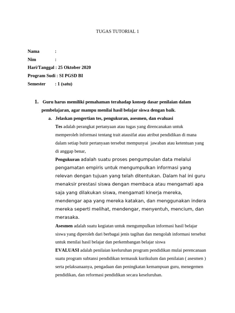TUGAS 2 Evaluasi Pendidikan | PDF
