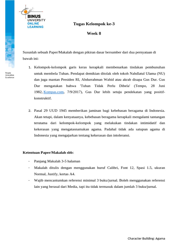 TK3 - CB AGAMA Salinan | PDF