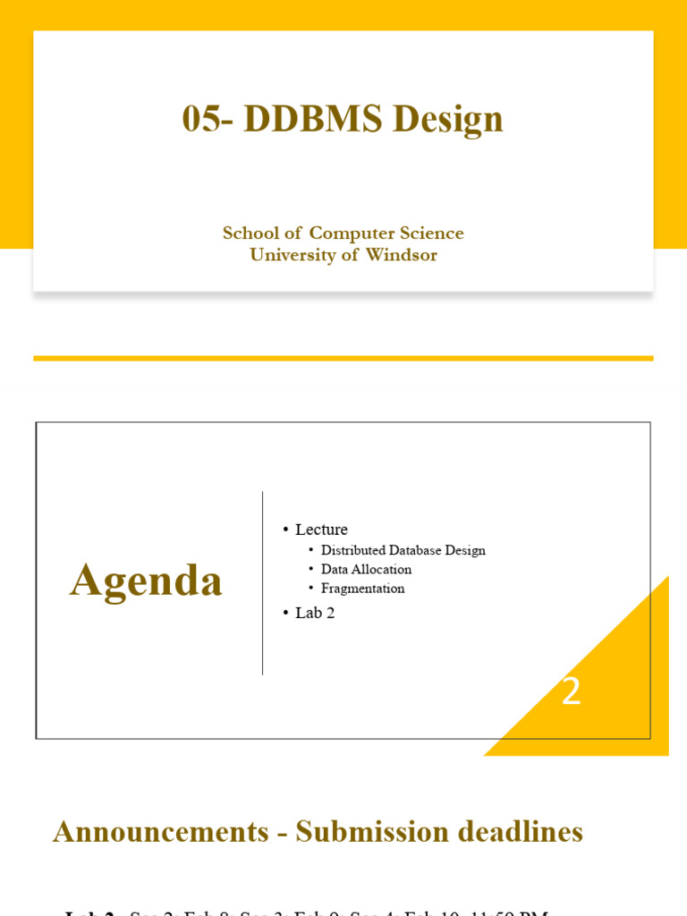 Lectures 05 Distributed Databases Design | PDF