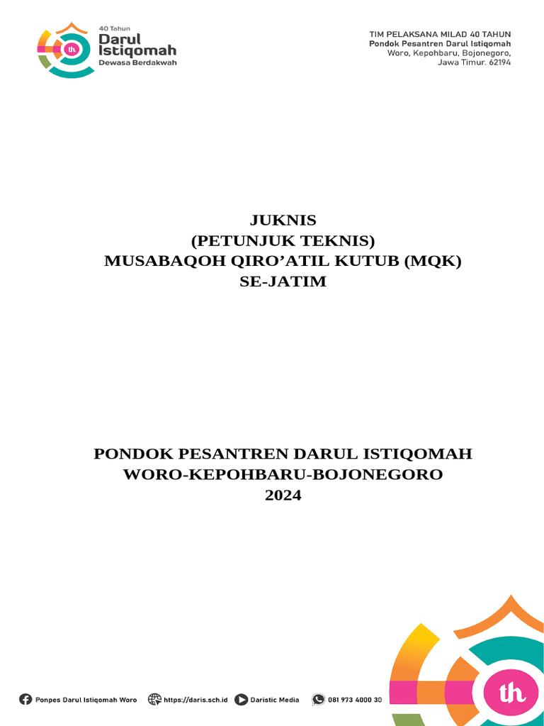 Juknis MQK Jatim | PDF