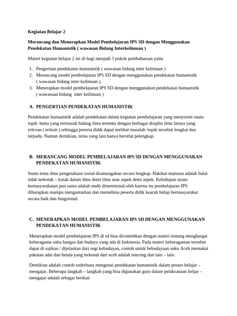 Modul 9 Kegiatan Belajar 2 | PDF