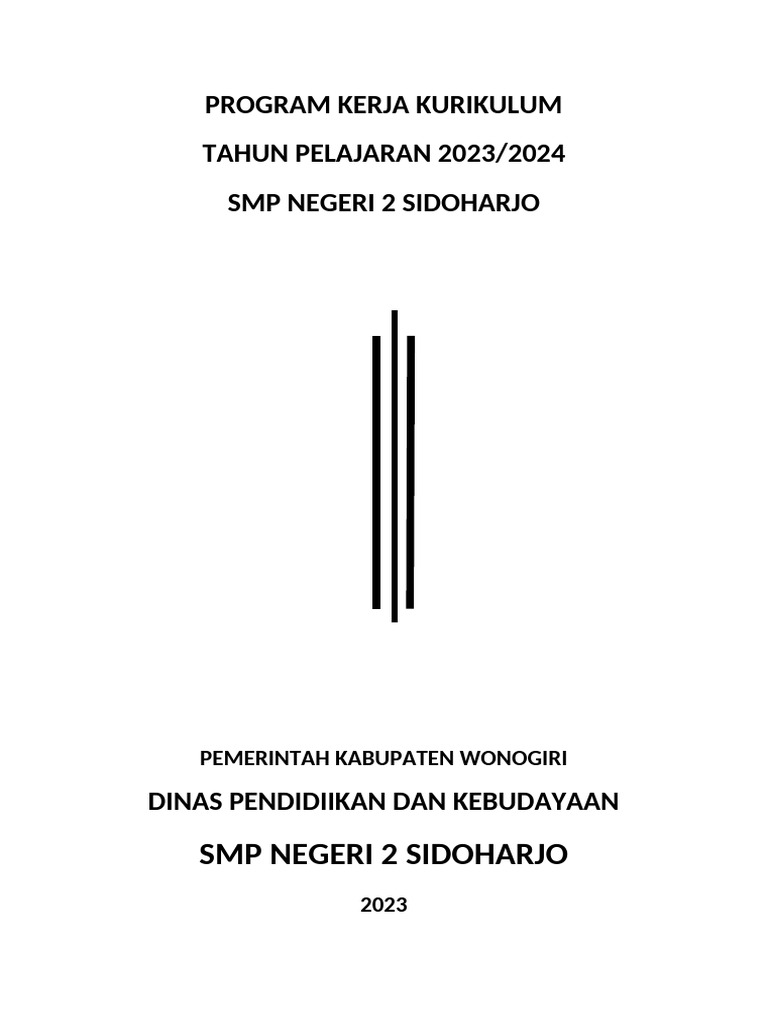 Program Kerja Kurikulum | PDF