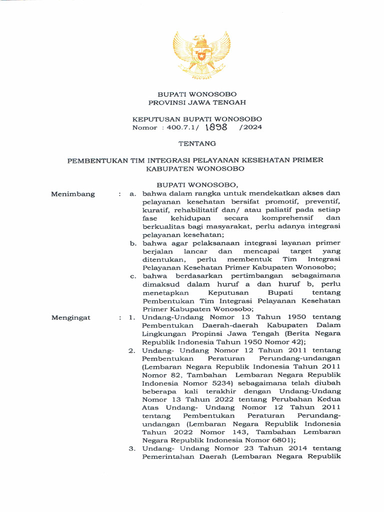 SK Tim Ilp Wonosobo 2024 | PDF