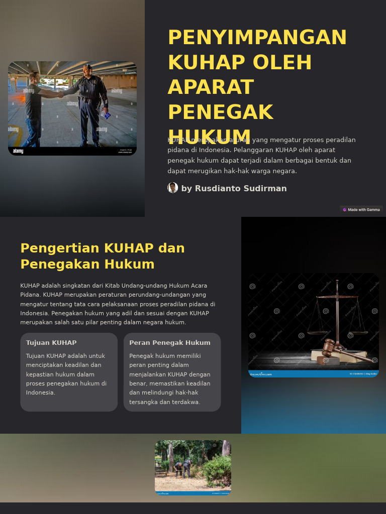 Penyimpangan Kuhap Oleh Aparat Penegak Hukum | PDF