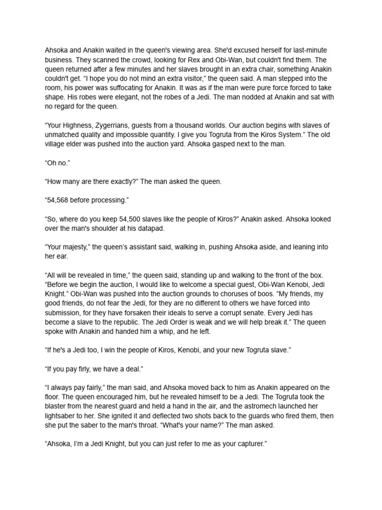 Ahsoka x Male Force Being Reader | PDF