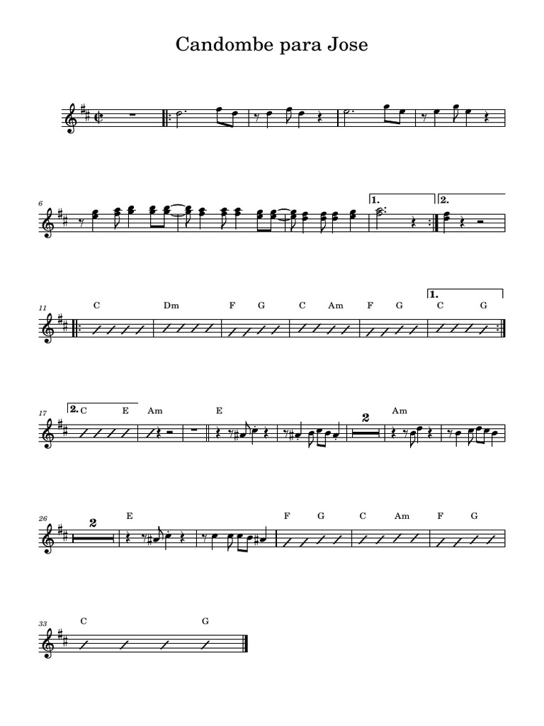 Candombe para Jose | PDF