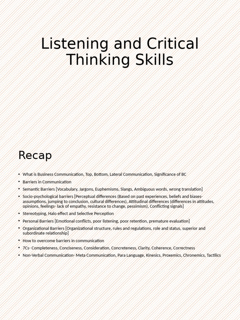 Chapter 5: Listening And Critical Thinking Flashcards – JGJR
