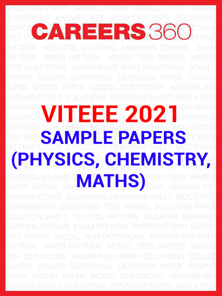 VITEEE 2021 Sample Papers | PDF