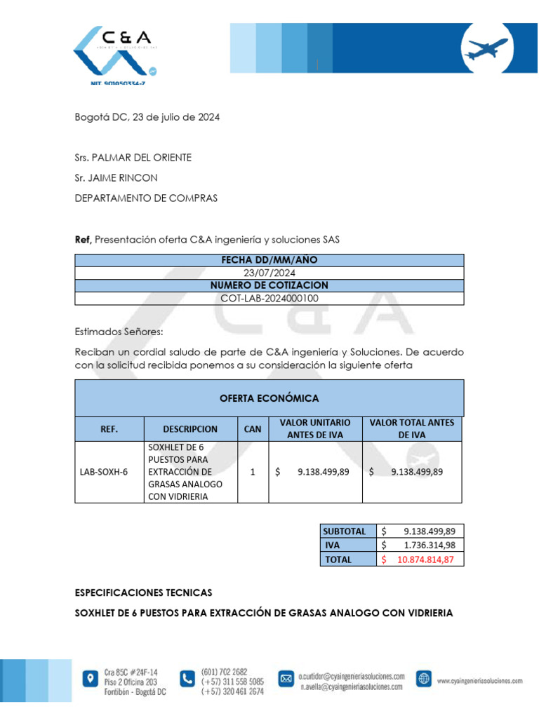 Cot Lab 202400100 | PDF