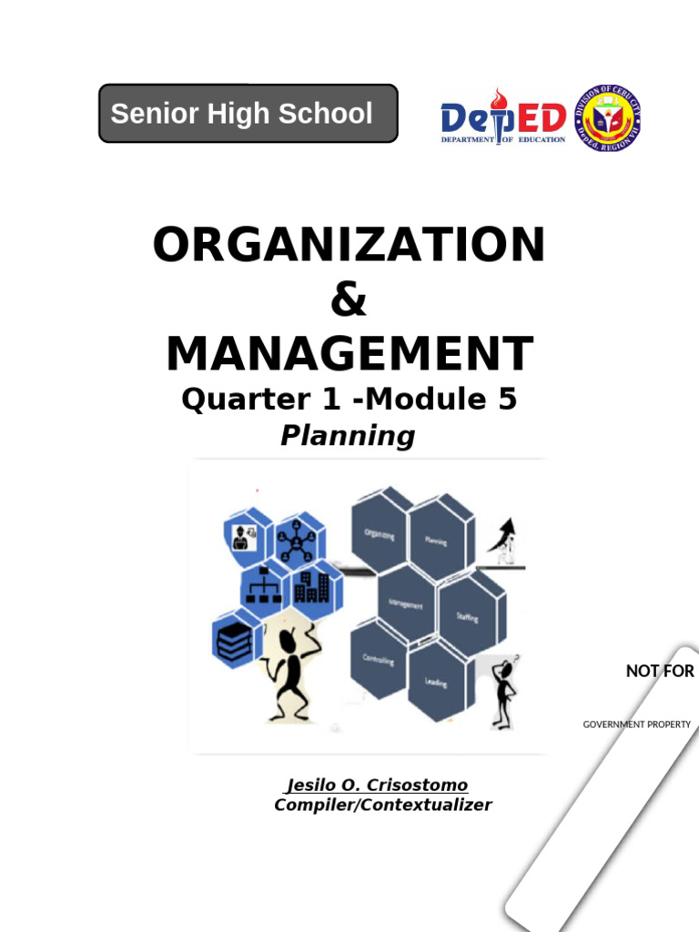 Revised Module 5 Q1 Organizationa and Management | PDF