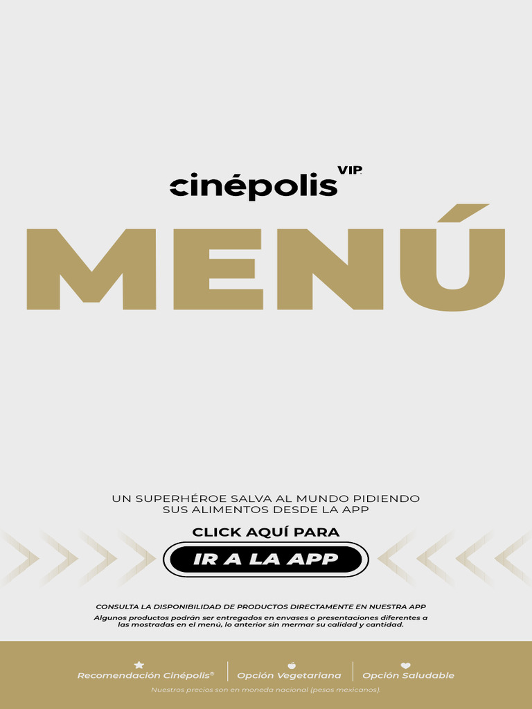 Menu Vip Nacional | PDF