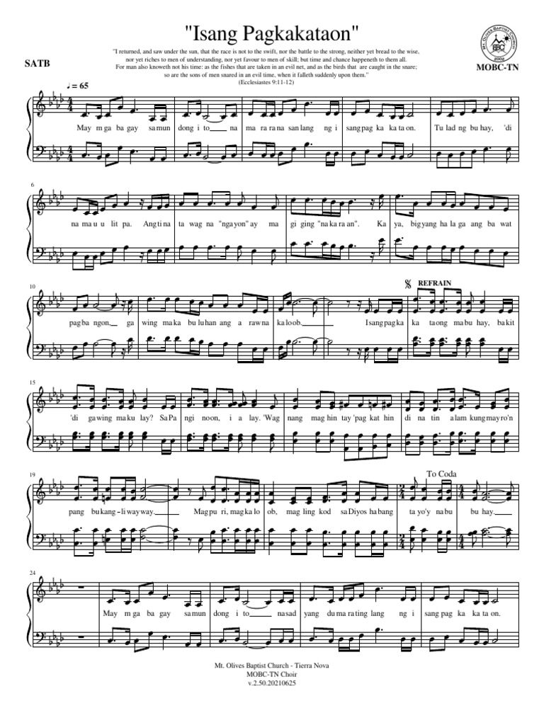 Isang Pagkakataon | PDF