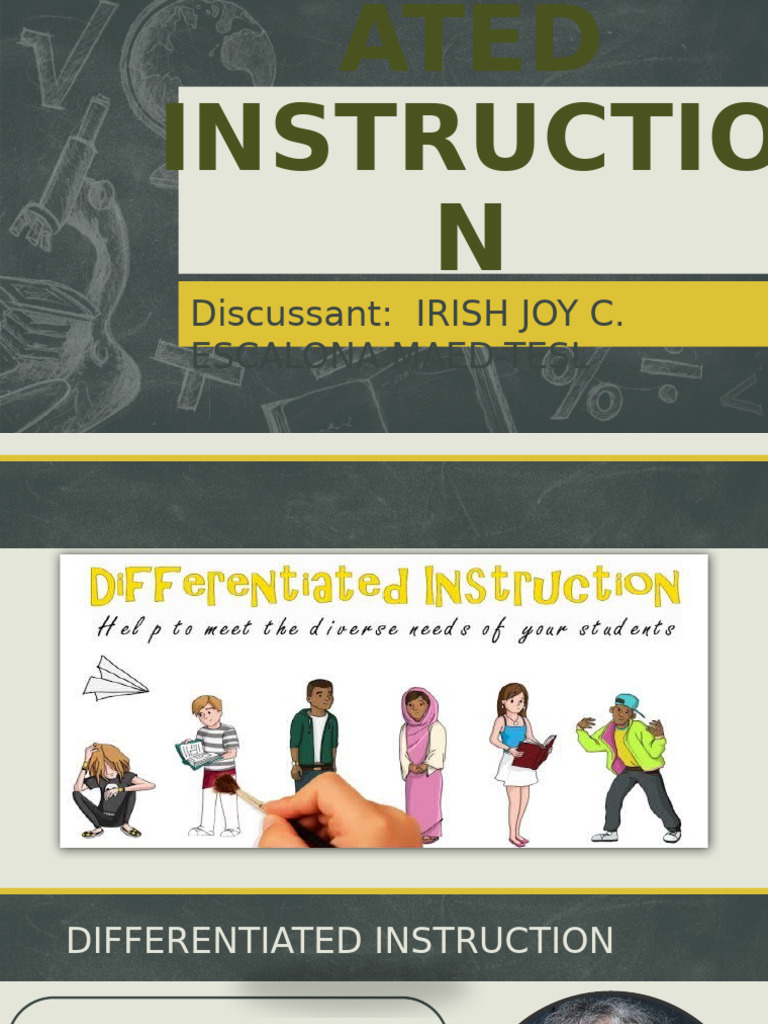 DIFFERENTIATED-INSTRUCTION Rigid | PDF | Differentiated Instruction | Teachers