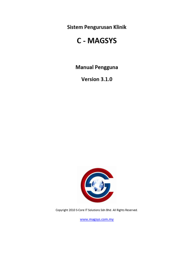 Manual Pengguna C-MagSys v3.1.0 | PDF | Bisnis | Teknologi & Rekayasa