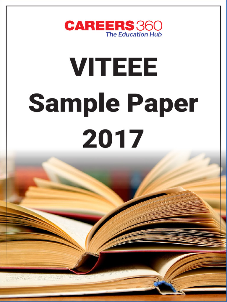 VITEEE Sample Paper 2017 | PDF