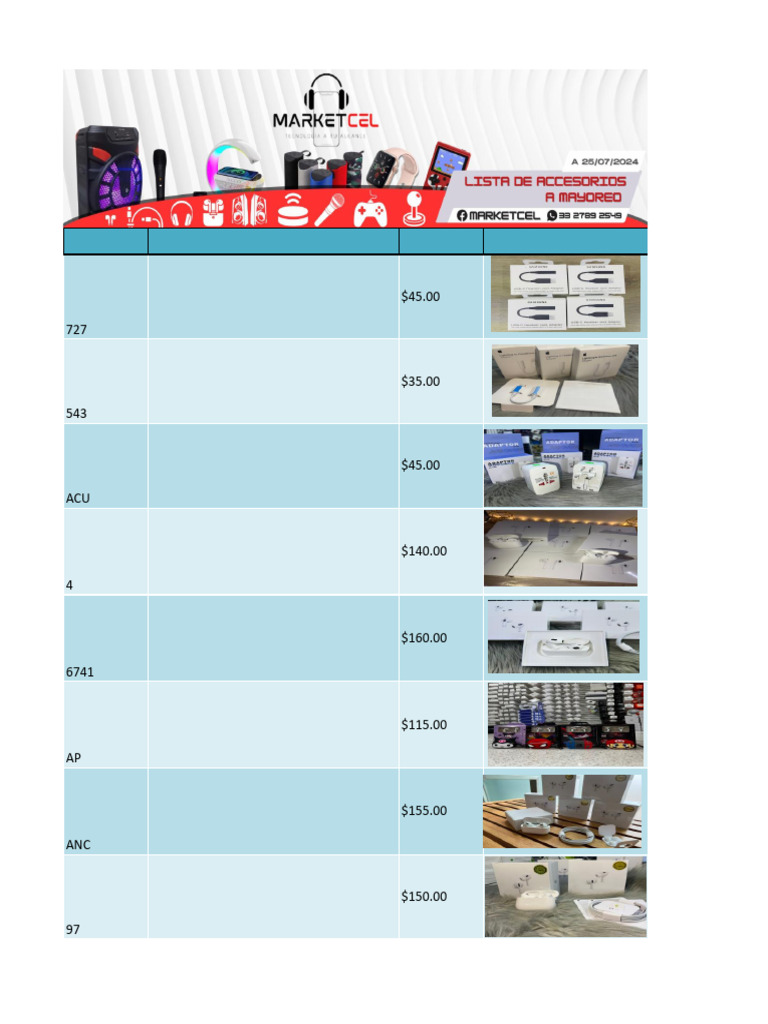Catalogo de Accesorios Marketcel 250724 | PDF