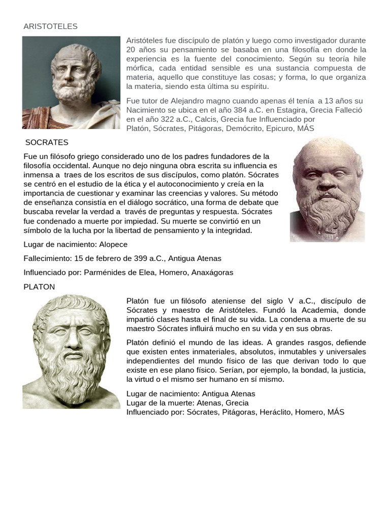 Filosofos Antiguos | PDF | Platón | Sócrates