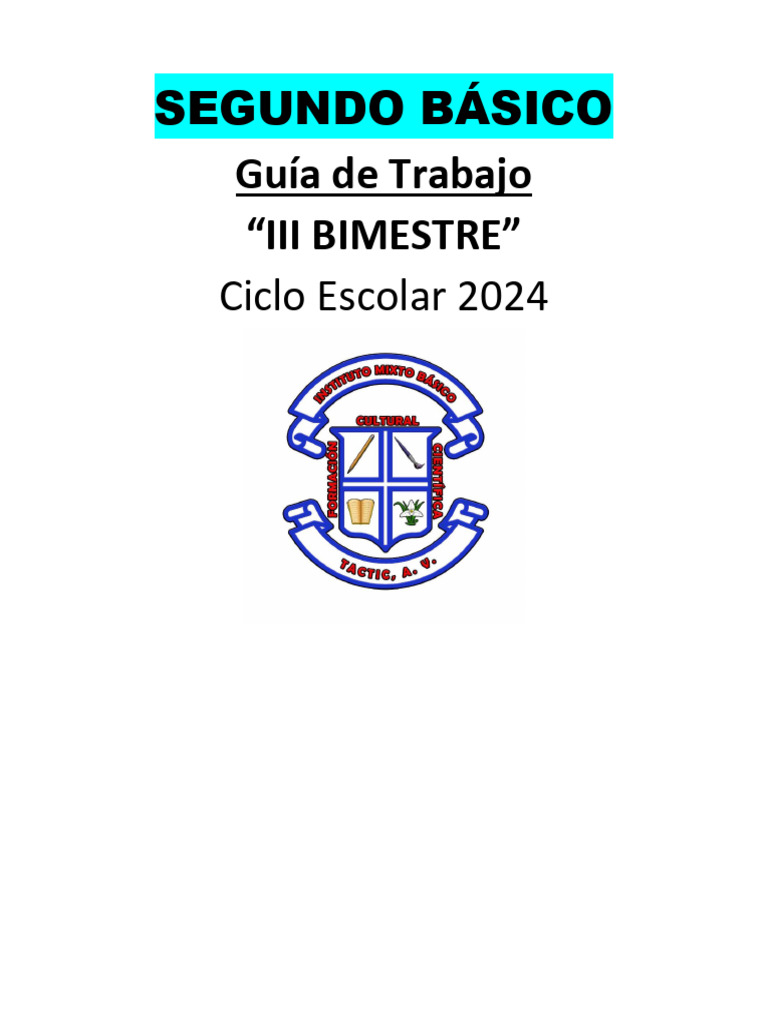 Guía SEGUNDO BÁSICO | PDF