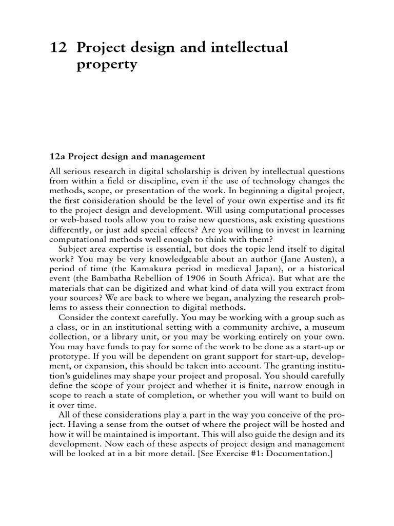 Chapter 12 Project Design and Intellectual Property | PDF | Copyright | Art