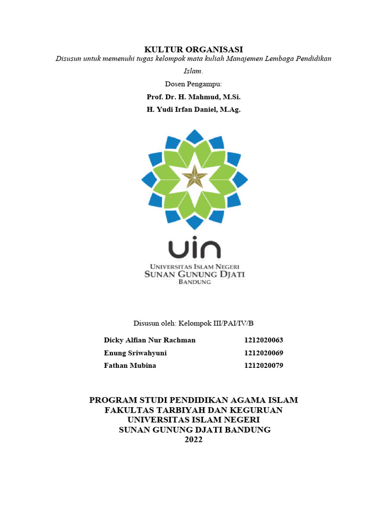 Kultur Organisasi | PDF