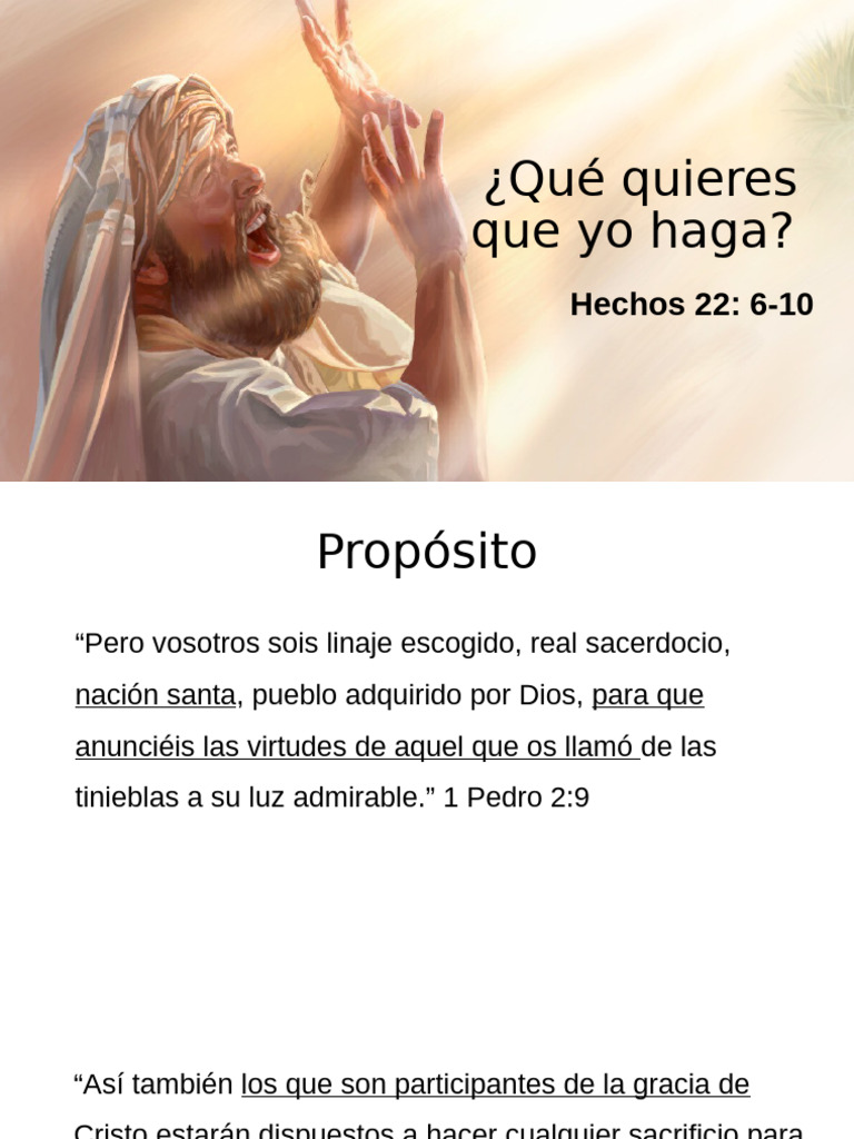 ¿Qué Quieres Que Yo Haga | PDF | Religión y espiritualidad