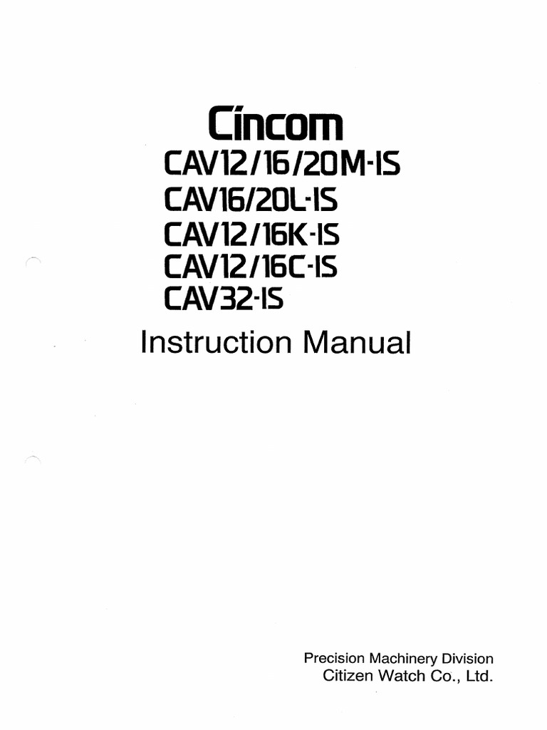 CAV Manuals | PDF