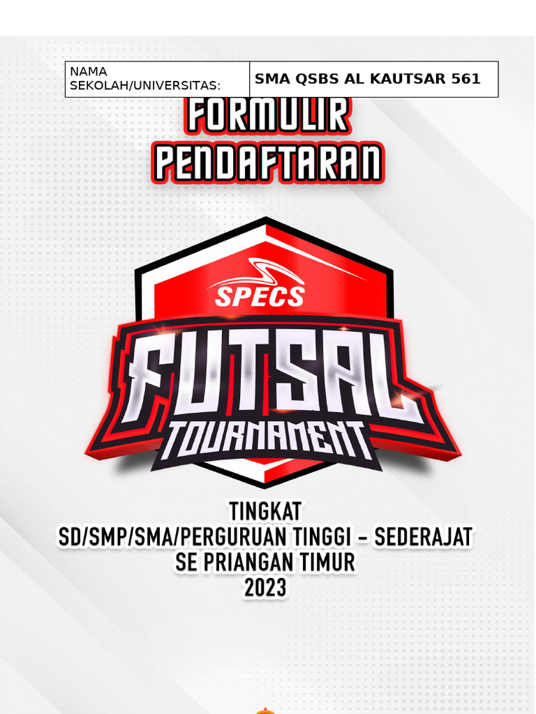 Formulir Pendaftaran SFT 2023 | PDF