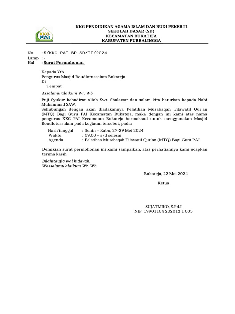 SURAT IJIN TEMPAT 2 | PDF