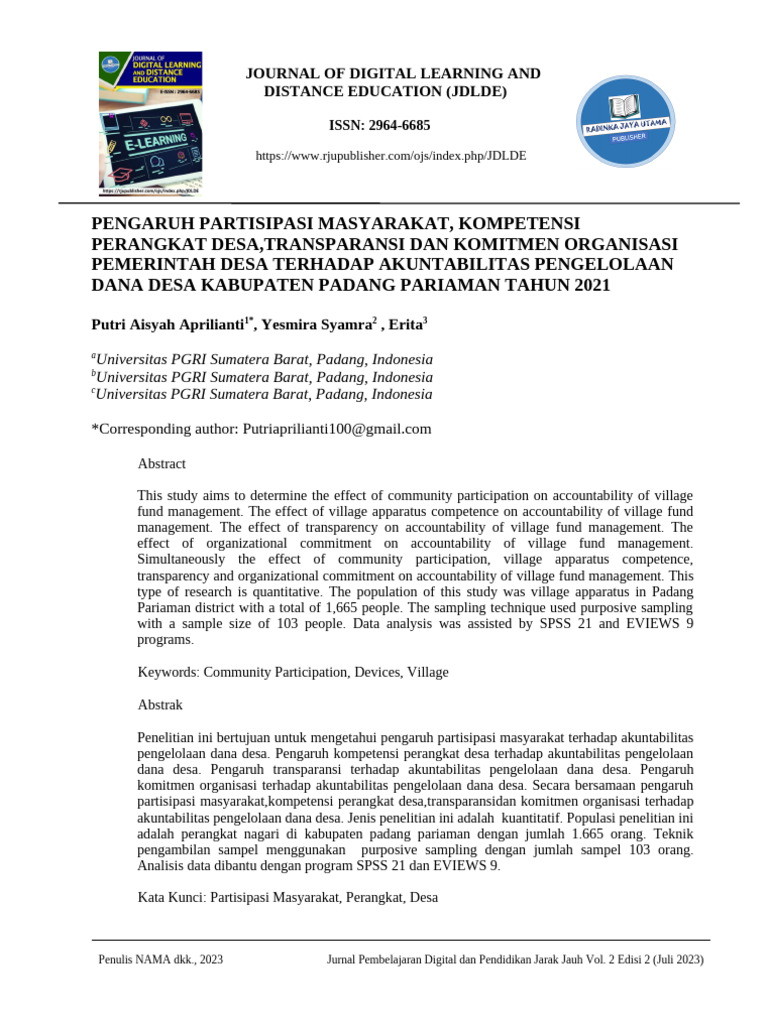 Jurnal Putri Akutansi | PDF