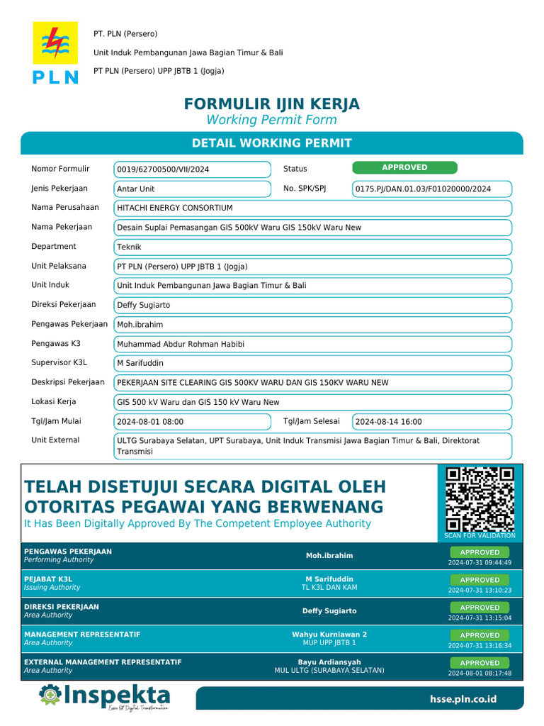 Working Permit Pdf