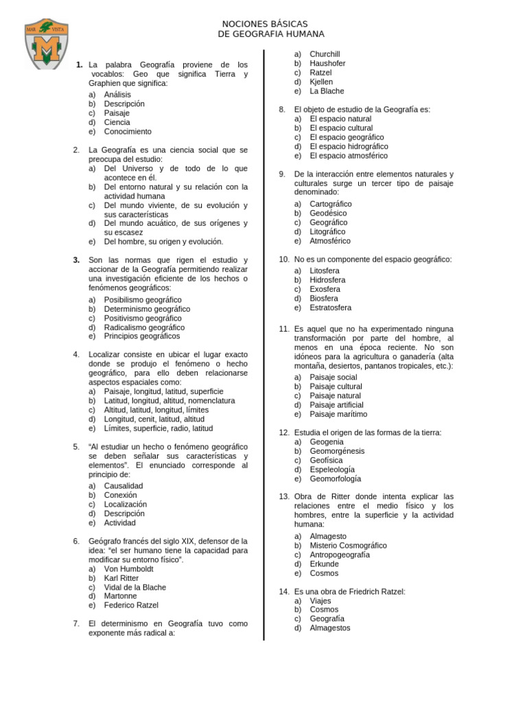 Nociones Basicas de Geografia | PDF