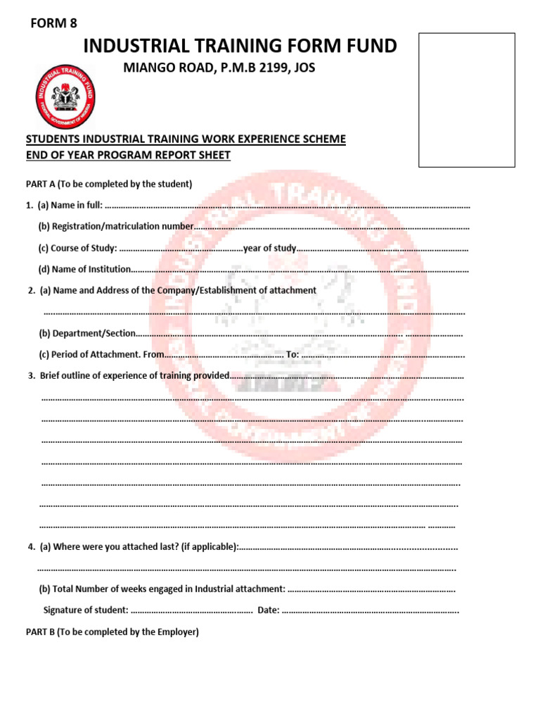 ITF FORM 8 New | PDF