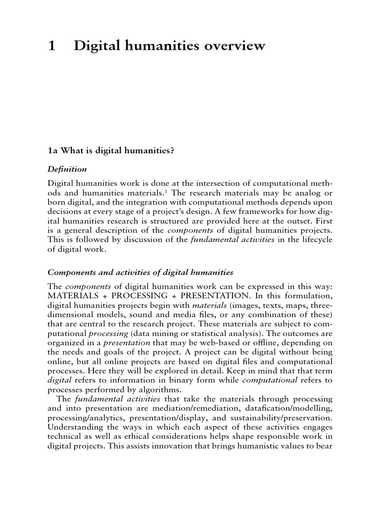 Chapter 1 DH Overview | PDF