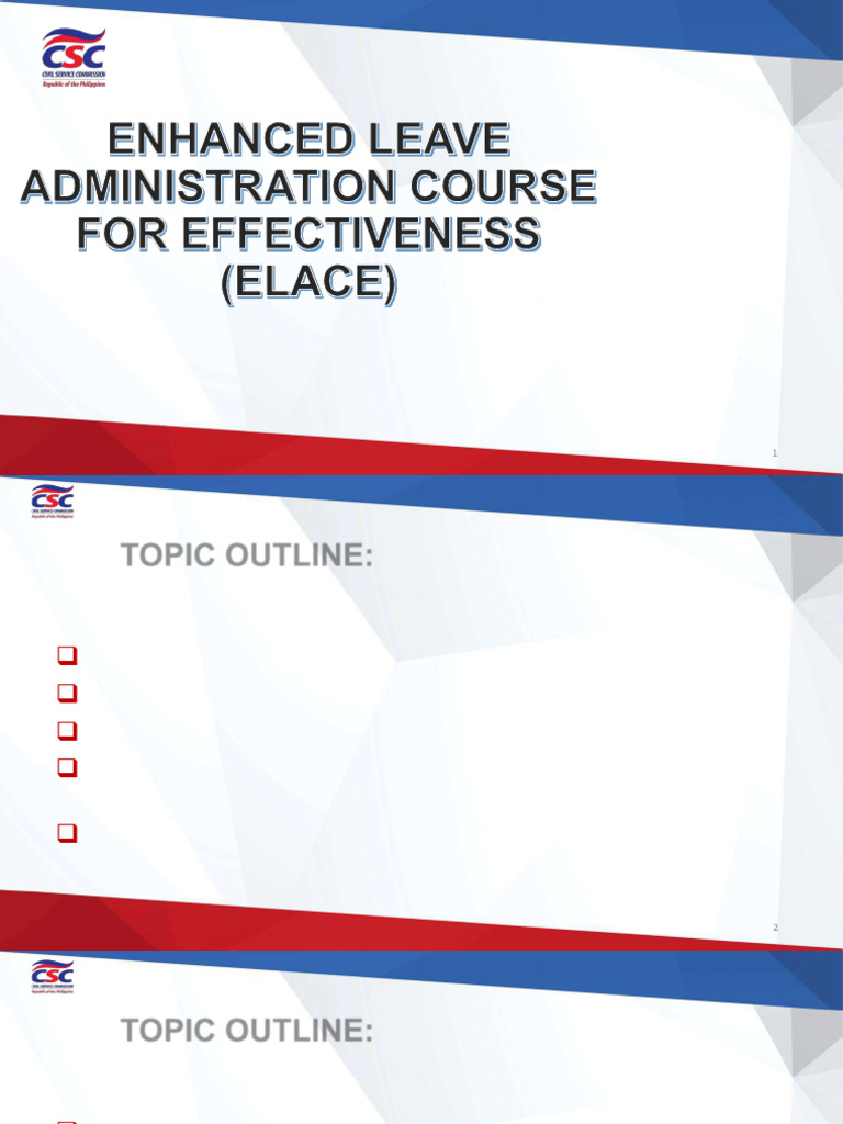 Enhanced Leave Administration Revised Compressed | PDF